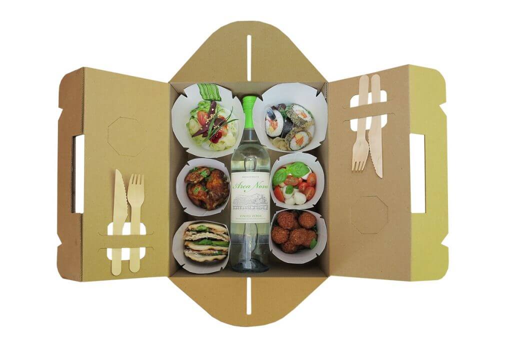 Boîte de pique-nique - Picknick box van karton | Boîte de pique-nique