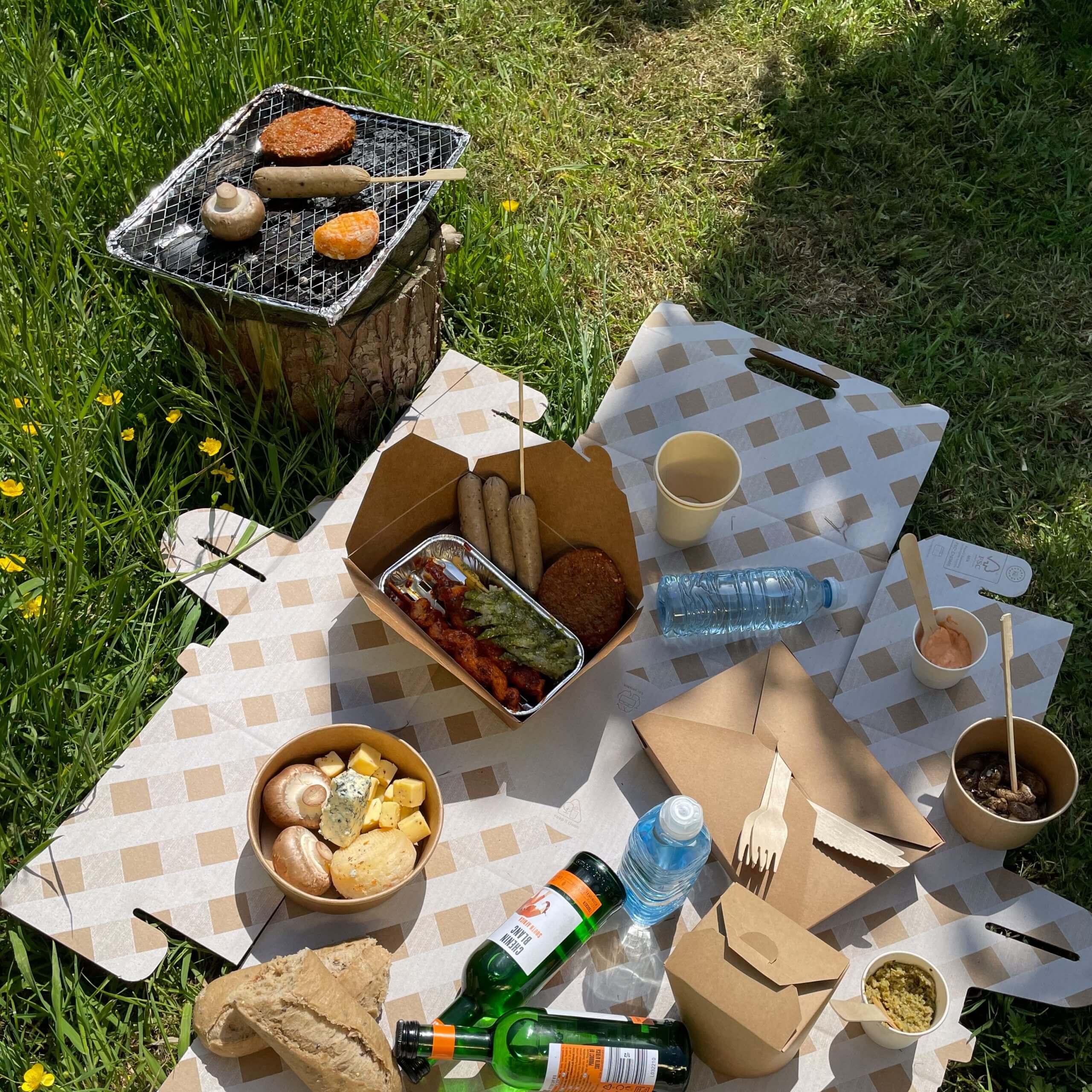 Boîte à barbecue en carton - Picknick box van karton